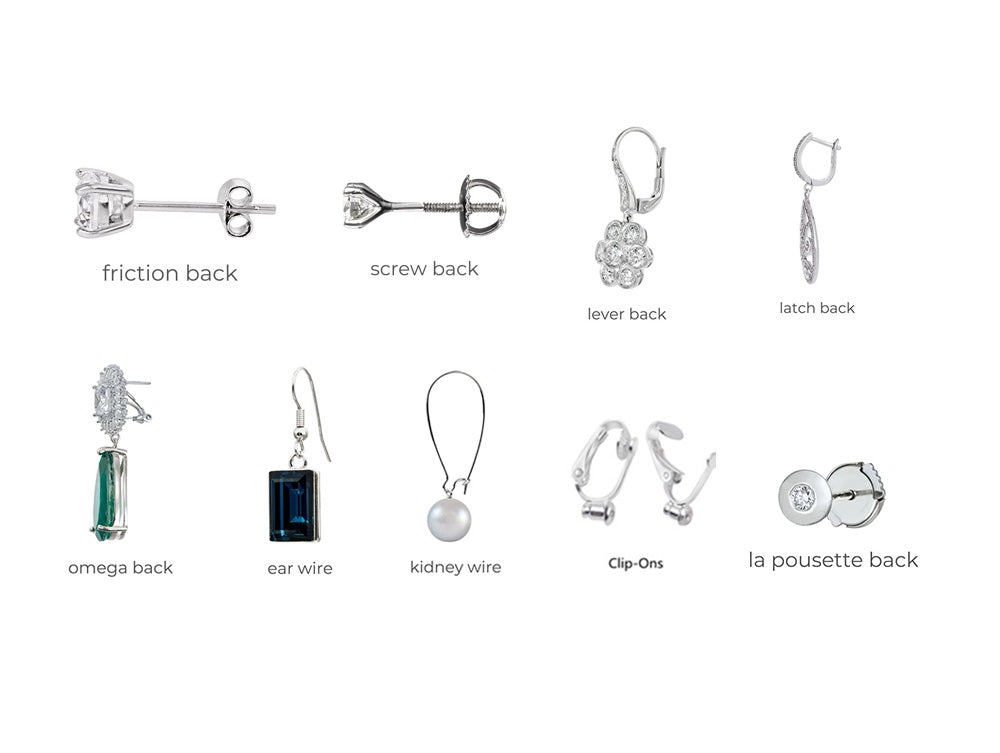 10 Most Common Types of Earring Locks – Tooltos Jewelry Tools