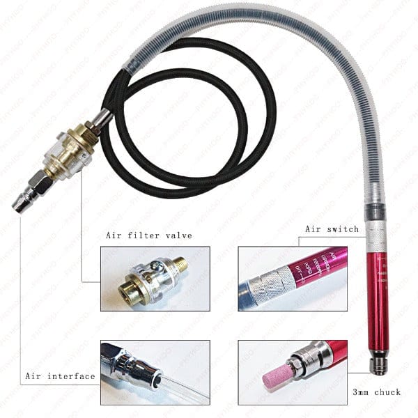 16 in 1 Micro Air Grinder Kit Professional Pneumatic Tools – Tooltos ...