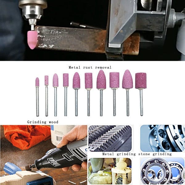 Abrasive Mounted Stone Grinding Wheel Head Rotary Tool Kit – Tooltos ...