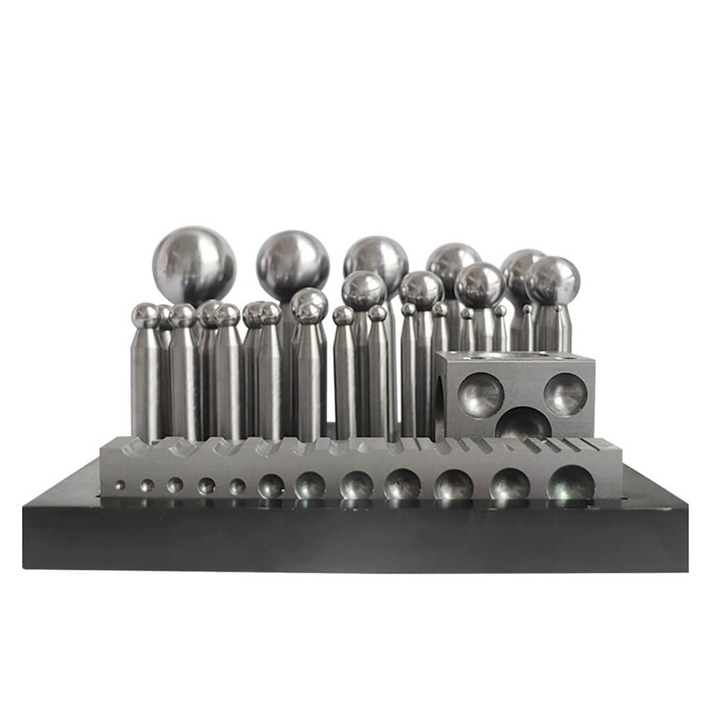 Steel Dapping Set - 29 Punches and Block – Tooltos Jewelry Tools