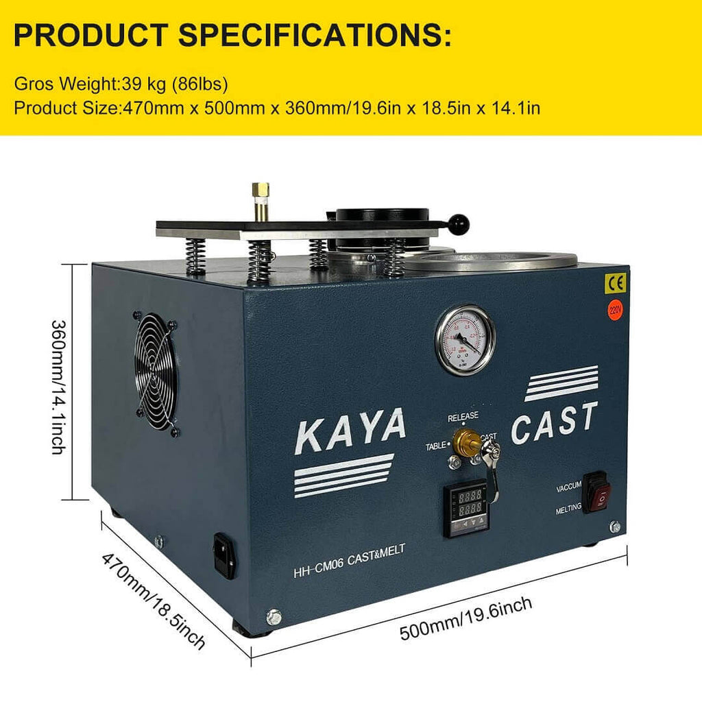KAYA CAST Jewelry Vacuum Investing Casting Melting Machine – Tooltos ... KAYA CAST Jewelry Vacuum Investing Casting Melting Machine – Tooltos ...