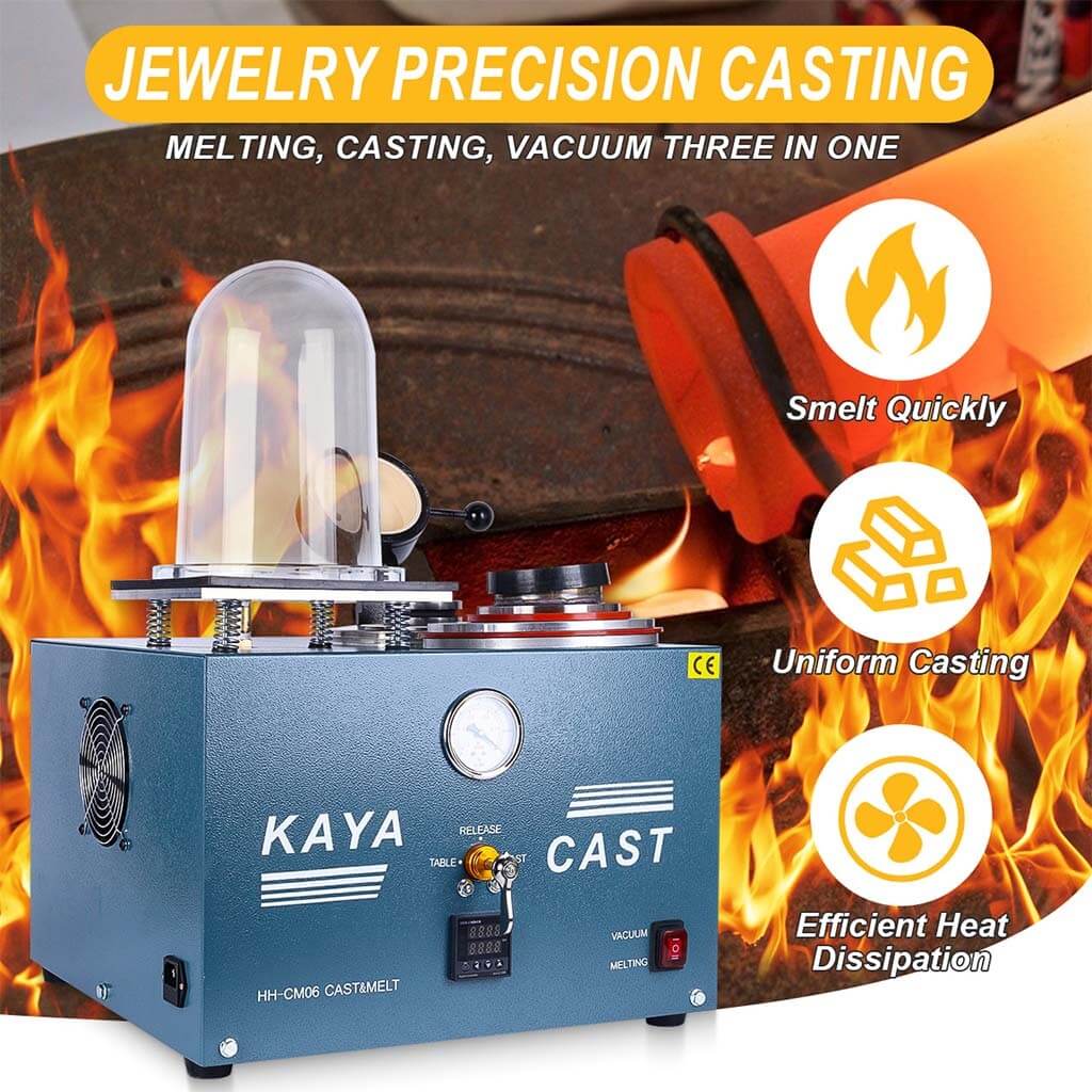 KAYA CAST Jewelry Precision Vacuum Investing Casting Melting Machine H ...