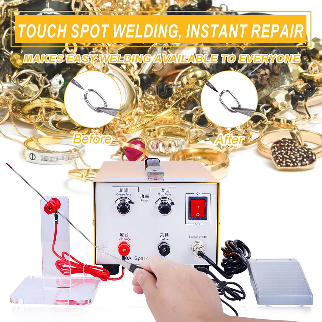 Tooltos 30A Jewelry Pulse Spot Welder For Gold, Silver And Platinum ...