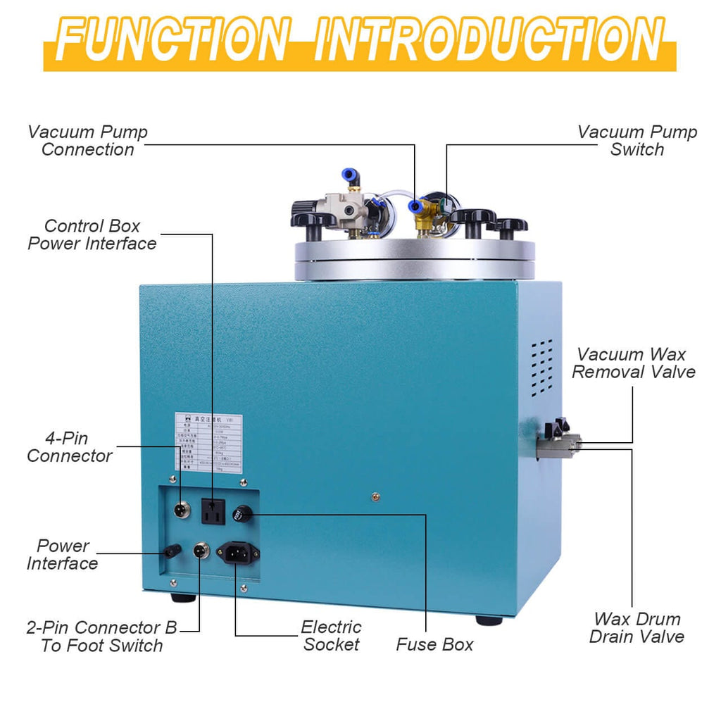 Tooltos Jewelry Tools Tooltos 3KG Capacity Jewelry Vacuum Wax Injector ...