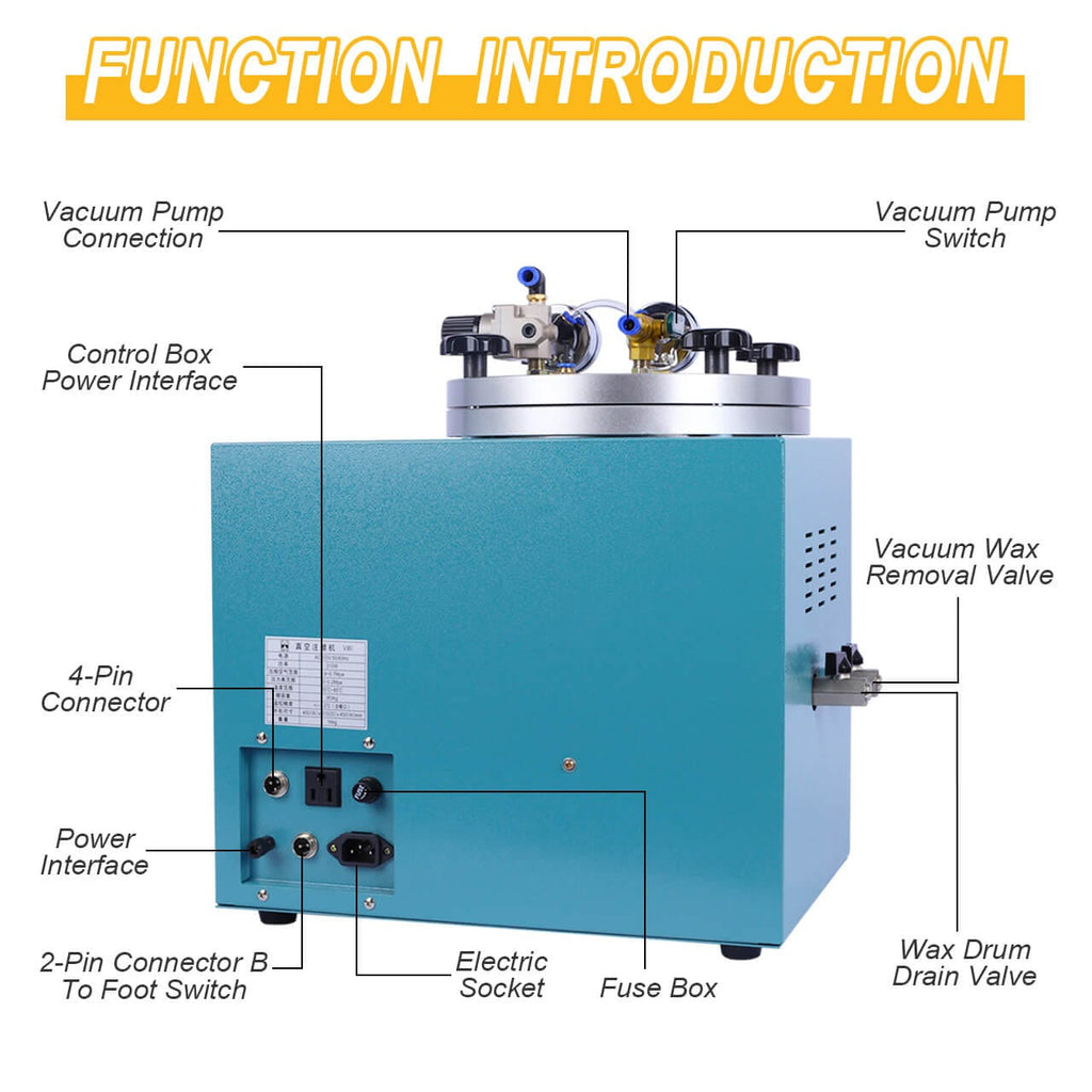 Tooltos Digital Control Jewelry Vacuum Wax Injection Machine – Tooltos ...
