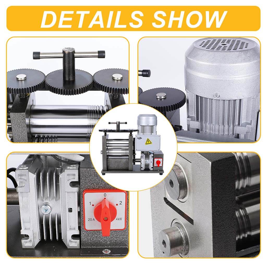 Tooltos Electric Jewelry Tablet Press Rolling Mill Machine – Tooltos ...