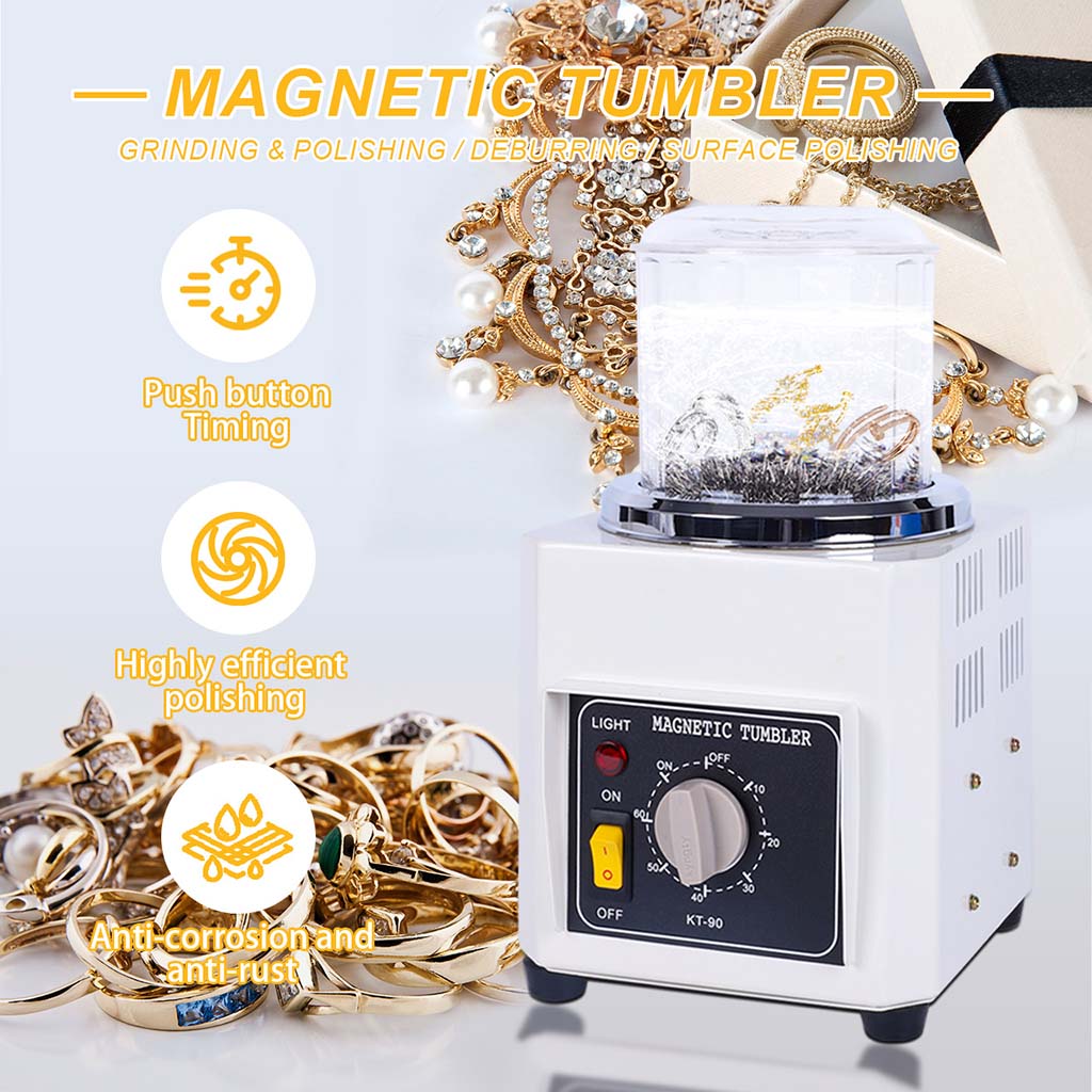 Tooltos KT-90 Magnetic Tumbler Jewelry Polishing Machine – Tooltos ...