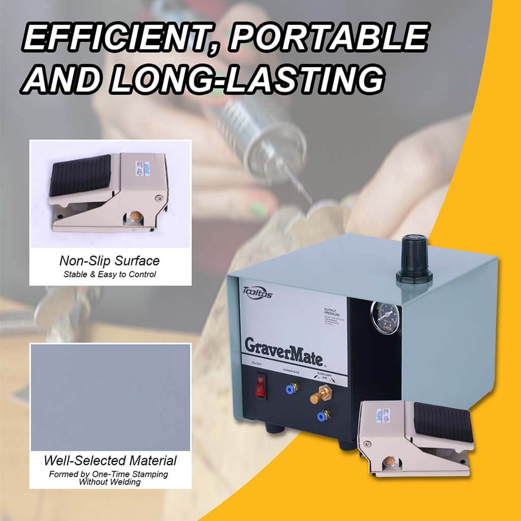 Tooltos Single-Handle GraverMate Jewelry Pneumatic Engraving Machine ...